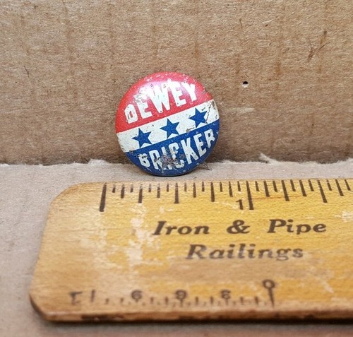 Dewey / Bricker Campaign Pin (F-2) | eBay