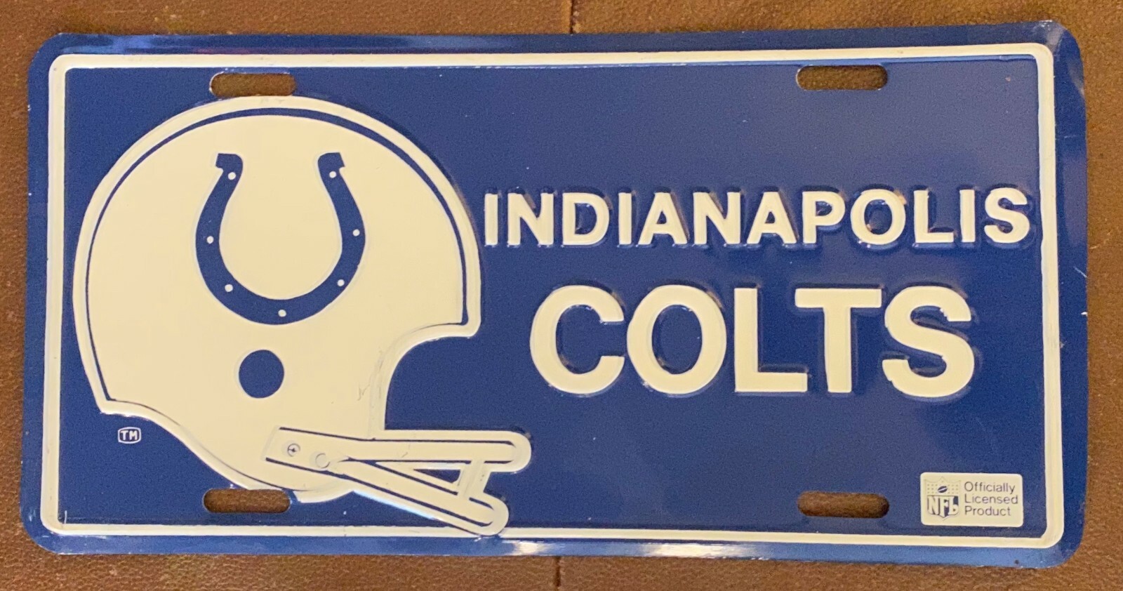 1990's INDIANAPOLIS COLTS NFL BOOSTER License Plate | eBay