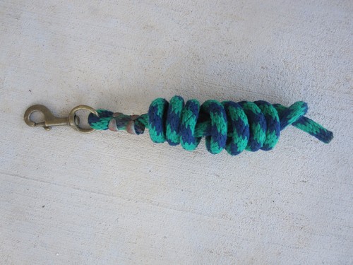Green and Blue Lead Rope Poly Nylon with Brass Snap 6 feet long | eBay