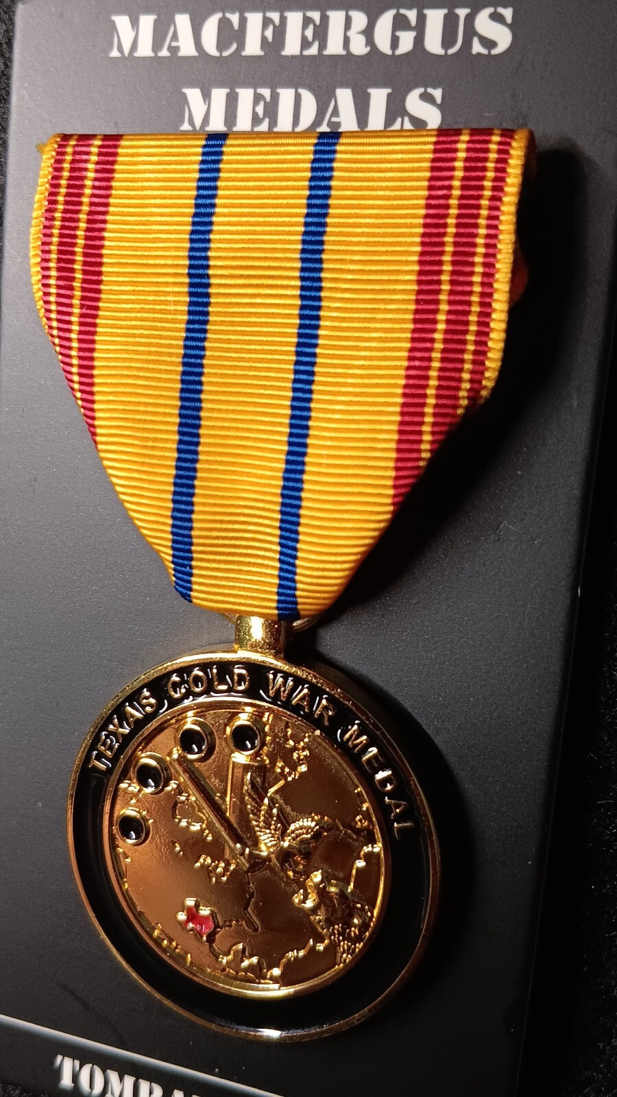 Texas Cold War Medal - Correct Size - Anodized with Moiré Ribbon | eBay