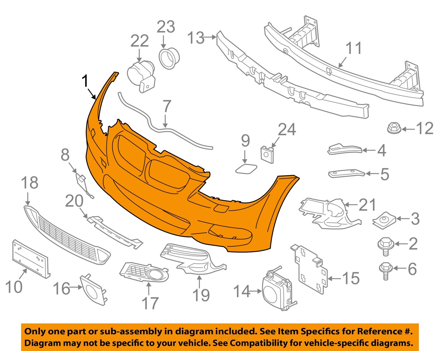 BMW 51118035783 Genuine OEM Factory Original Bumper Cover for sale ...