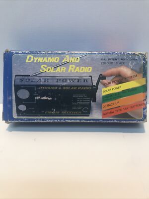 Vintage Nippon Dynamo and Solar Radio AM/FM Rechargeable w/ DC | eBay