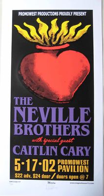 Neville Brothers Concert Poster Columbus 2002 | eBay