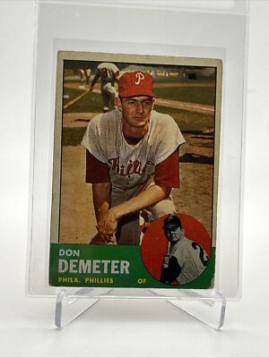 1963 Topps Danny Murphy Baseball Card #272 Poor Quality FREE SHIPPING ...