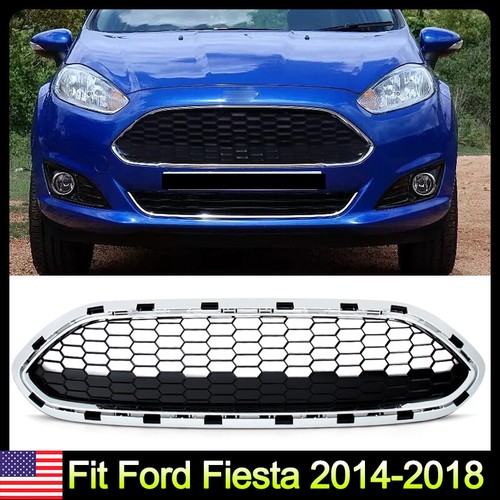 For Ford Fiesta 2014-18 Honeycomb Style Front Bumper Grille Grill ...