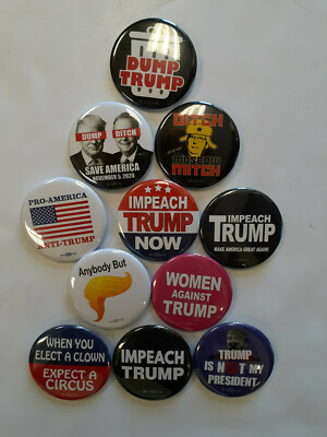 2020 NEW Anti Trump Buttons Collection Of 50!!! IMPEACH Trump 2.25" | eBay