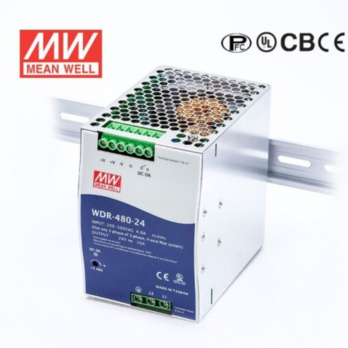 Mean Well WDR-480-24 Switching Power Supply 480W Rail Type 24V Voltage ...