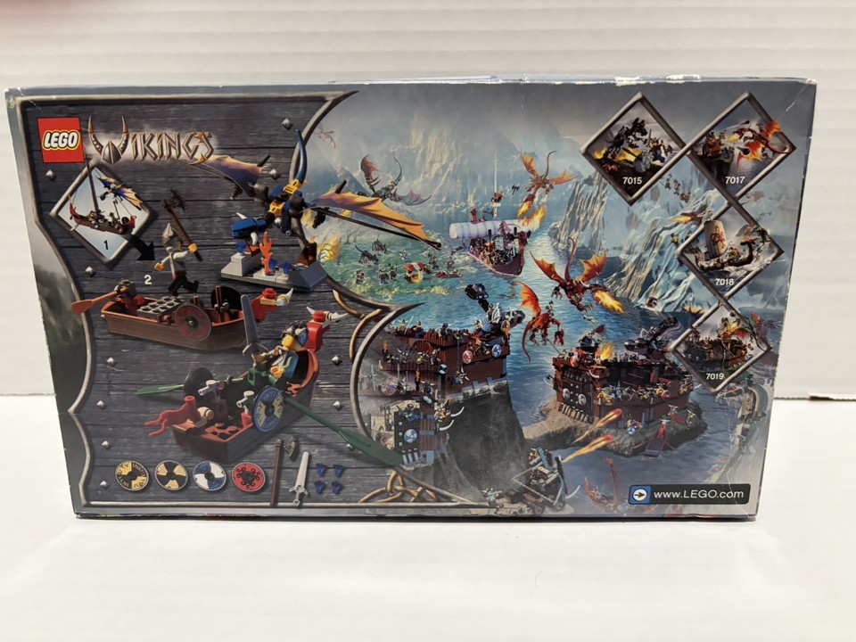 LEGO® Vikings 7016 - Viking Boat Against the Wyvern Dragon 673419066556 ...