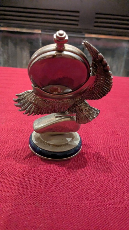FRANKLIN MINT HARLEY DAVIDSON HERITAGE SPRINGER Watch & Eagle Stand ...