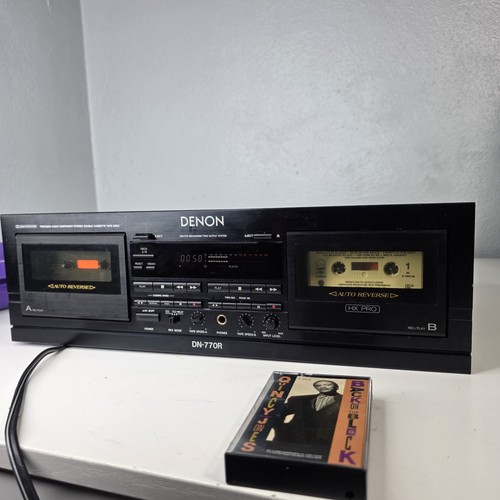Denon DN-770R Precision Dual Cassette Player Recorder Tape Deck W Pitch ...