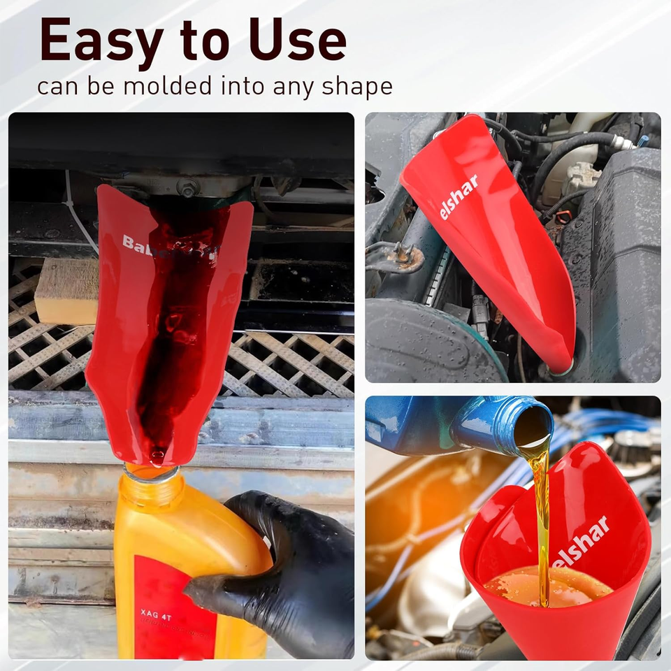 Foldable Flexible Funnel for Oil Change, Form a Funnel for Automotive ...