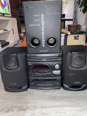 Phillips Magnavox FW361C/37G , FB385SW/37 Sub And 2- FB 355C/37 ...