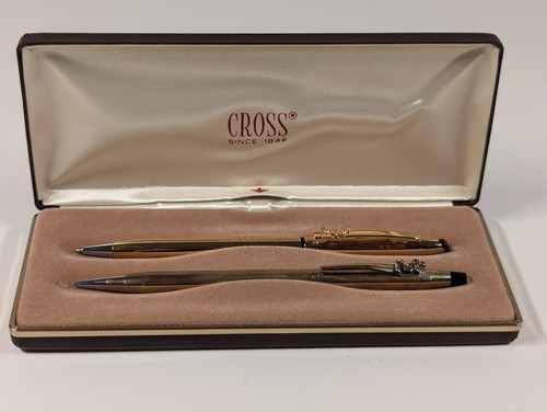 Vintage Disney Mickey Mouse Cross 4501 10KT Gold Filled Pencil & Pen ...