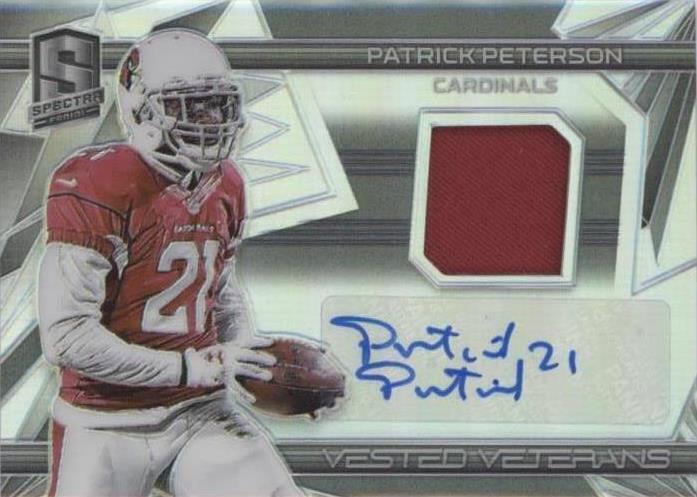 2015 Panini Spectra - Vested Veterans Patrick Peterson #VV-PP /99 (AU ...