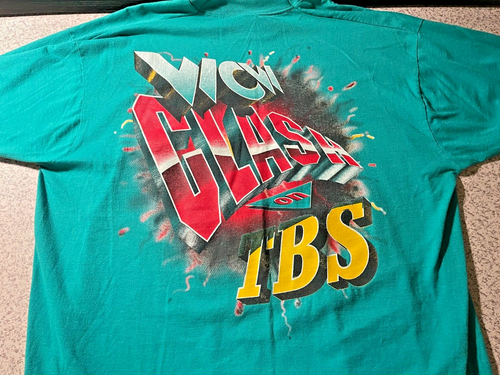 VINTAGE WCW Crew shirt "Clash of The Champions" 90's Sting Ric Flair ...