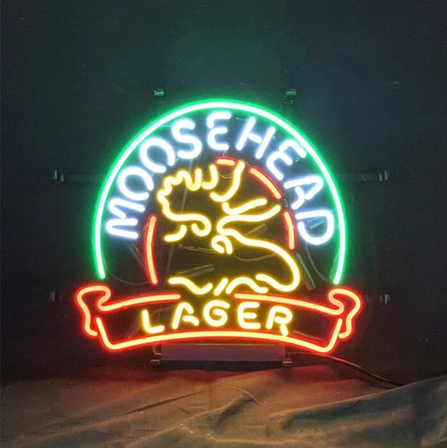 Deer & Moosehead Lager Neon Sign Beer Bar Window Store Neon Light ...