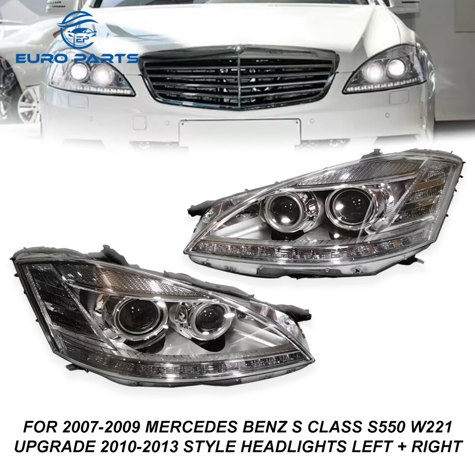 For 2007-2009 Mercedes-Benz S-Class W221 Upgrade 2010-2013 Headlights ...
