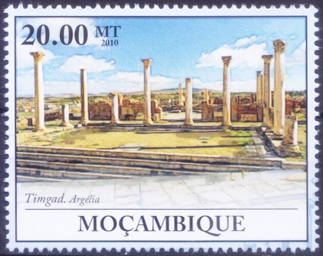 UNESCO World Heritage Site - Timgad in Algeria, Mozambique 2010 MNH ...