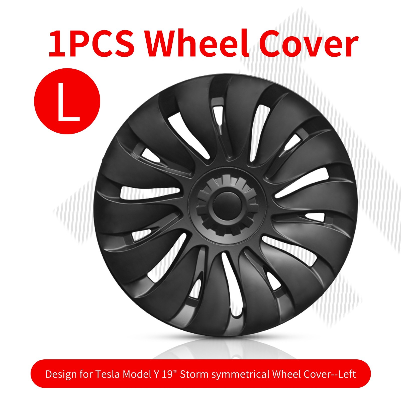 1PCS Hubcap for Tesla Model Y Storm Wheel Cover 19 inch Left Hubcap ...
