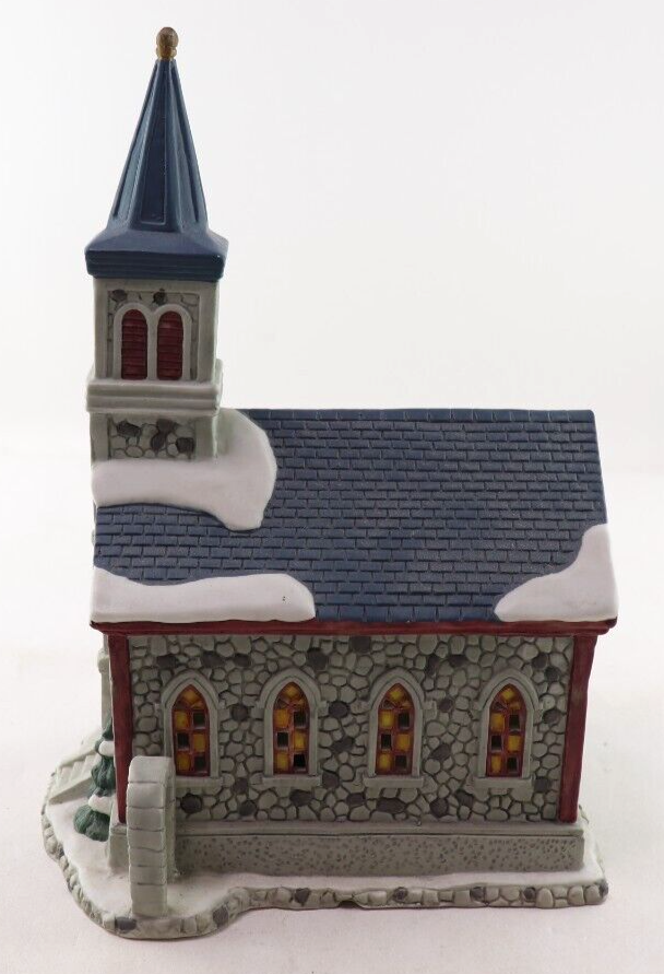 Vintage Ceramic Porcelain Lighted Christmas Village Church | eBay