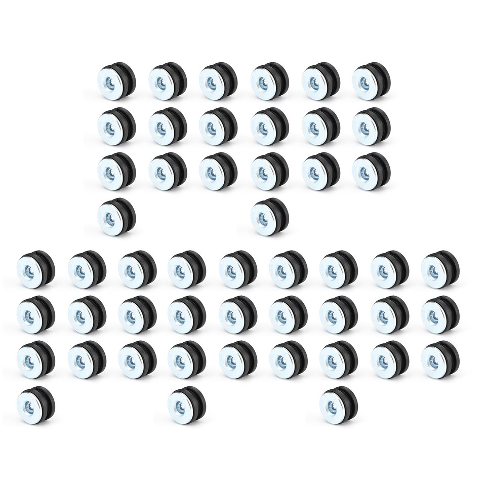 🚀50x Convenient 6mm Universal Motorcycle Rubber Grommets Bolt Kit For ...