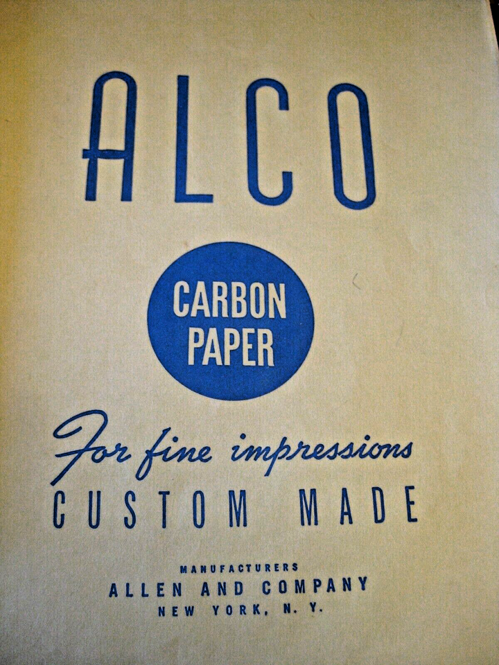 Vintage Lot Carbon Paper /Copysettes-Write Huron Alco Open Partial Box ...