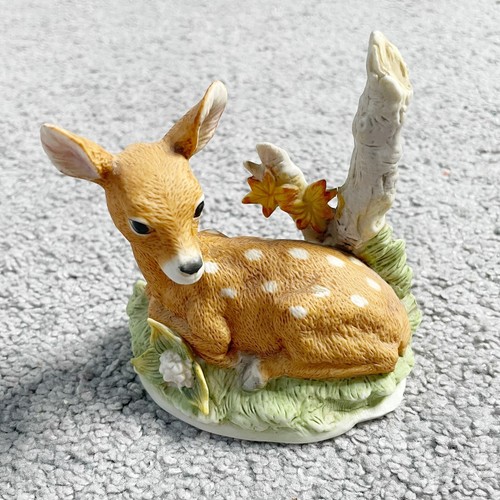 Vintage Homco Spotted Deer Fawn Figure Porcelain Figurine #8879 | eBay