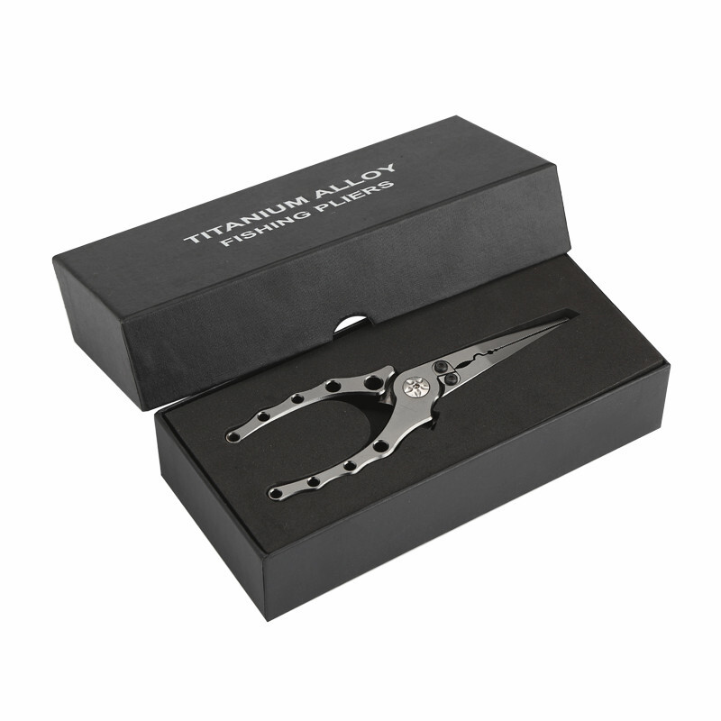 MV T1 Premium Full Titanium Fishing Pliers, Locking Line Cutters-Split ...