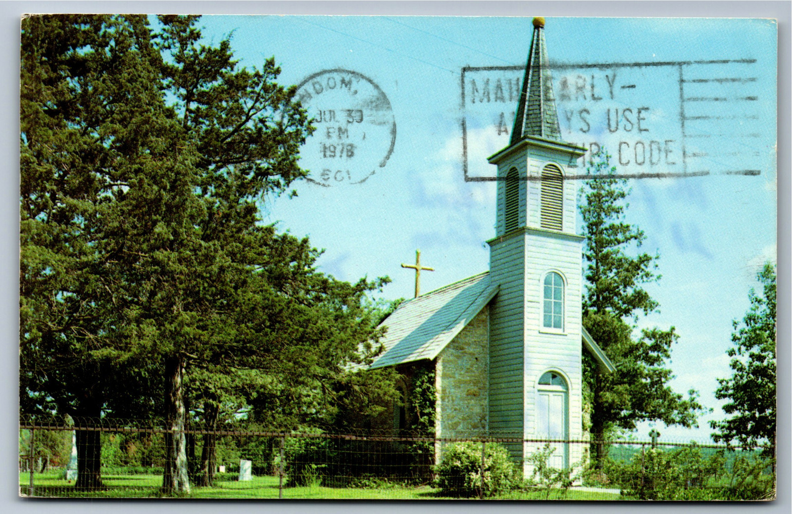 Postcard IA St Anthony of Padua Chapel World's Smallest Church Festina ...