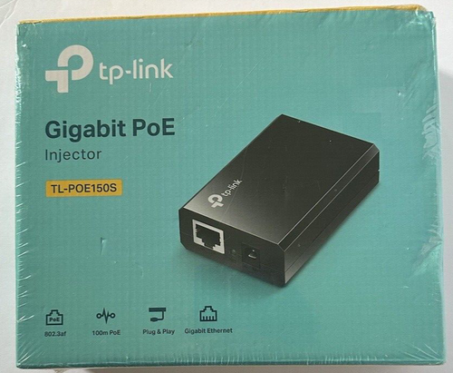TP-Link Gigabit Power Over Ethernet PoE Injector Adapter TL-POE150S ...