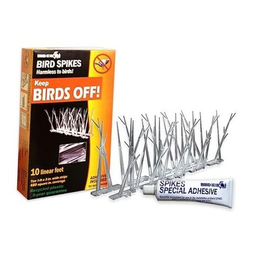 Bird Repellent Spikes, 10 ft. L Bird Spikes Kit | eBay