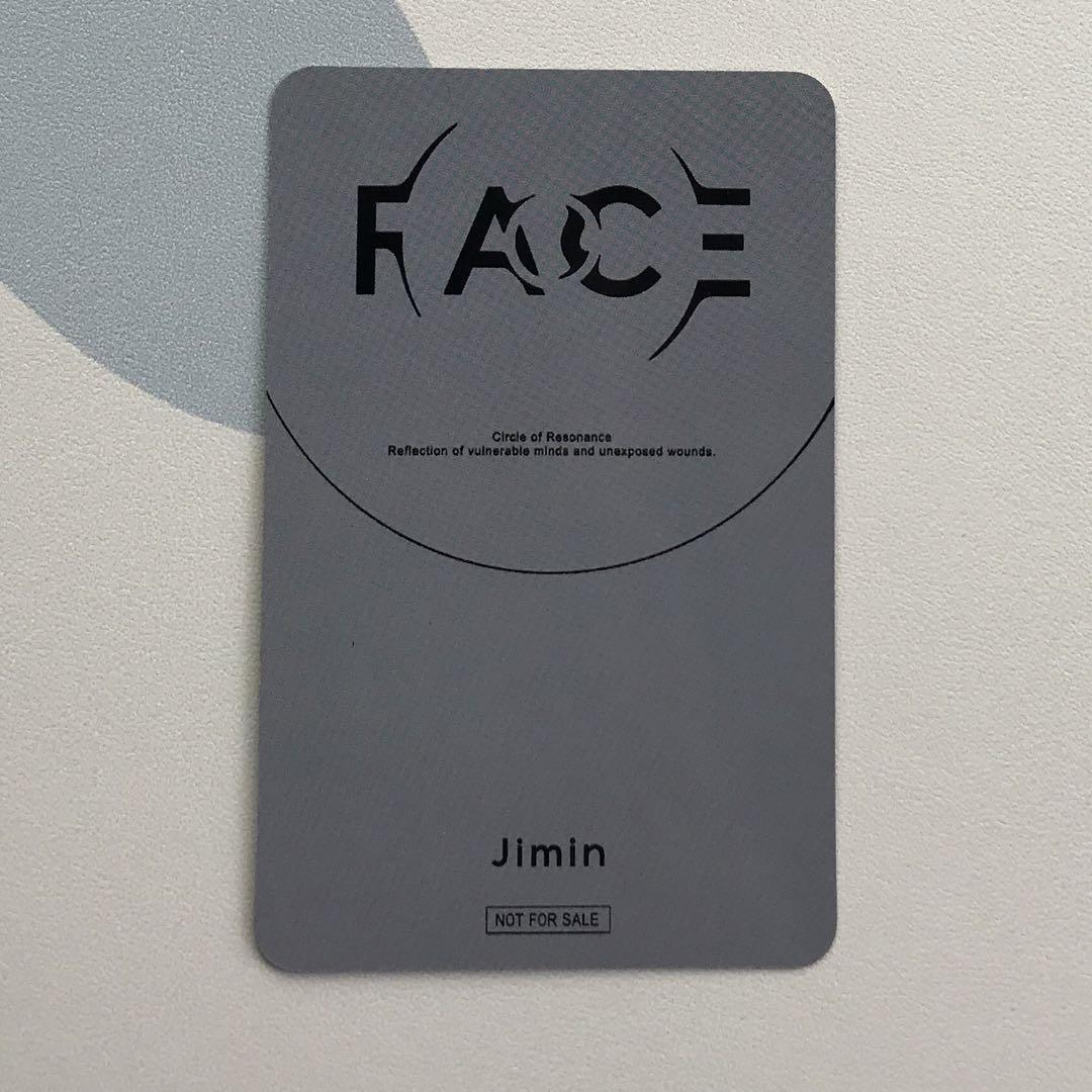 Japan FC limited Official photo card JIMIN BTS FACE Lucky Draw JPFC ...
