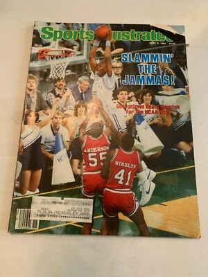April 9 1984 Sport Illustrated Magazine Georgetown Beats Houston | eBay