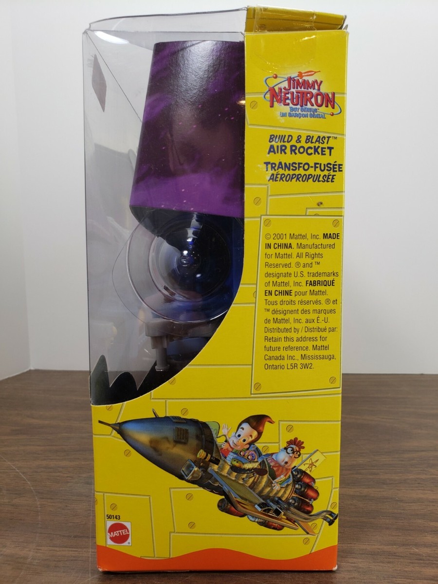 Nickelodeon Jimmy Neutron Build Blast Air Rocket Mattel Jimmy Neutron