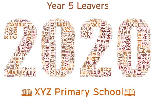 Personalised Word Art Teacher Gifts School Class Leavers End of Term ...
