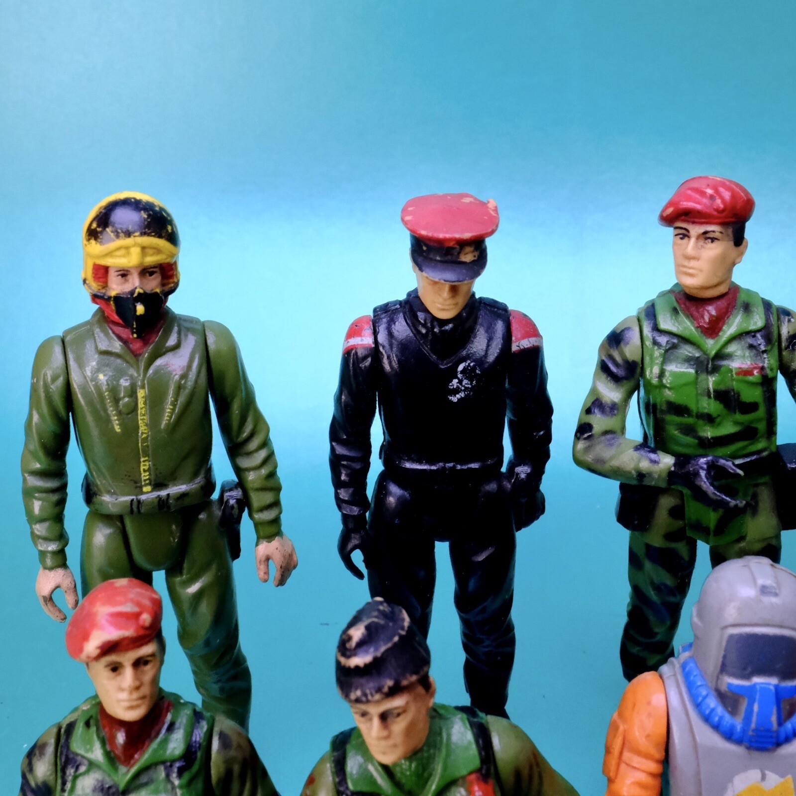 Vintage Action Force Figures Lot Of Ten Palitoy Bundle Job Lot GI Joe ...