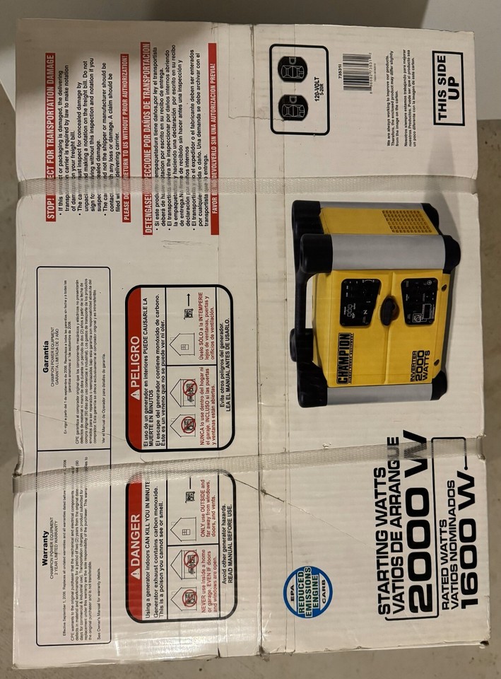 CHAMPION 73531i 2000 WATT PORTABLE STACKABLE INVERTER GENERATOR ...