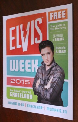 Elvis Week 2015 Event Guide Elvis Presley Magazine Newspaper | eBay