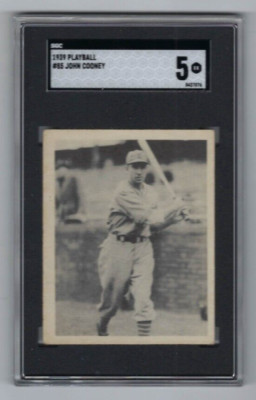 1939 Play Ball baseball card #85 John Cooney Boston Bees graded SGC 5 ...