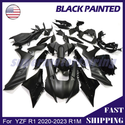 For Yamaha YZF R1 2020 2021 2022 2024 R1M Matte&Gloss Black Fairing ABS ...