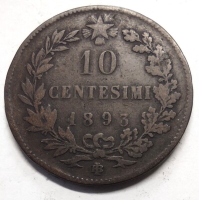 Italy (1861-Now) - Italy 10 Centesimi 1893