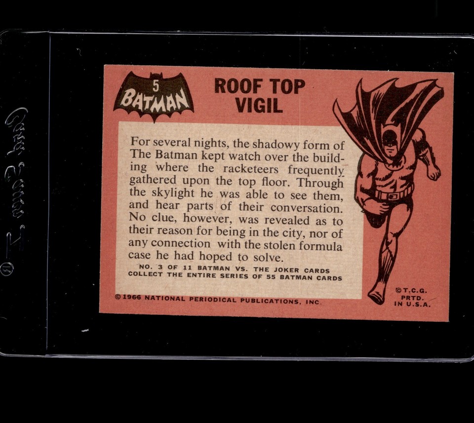 1966 Topps Batman #5 Roof Top Vigil Check out the condition of this ...