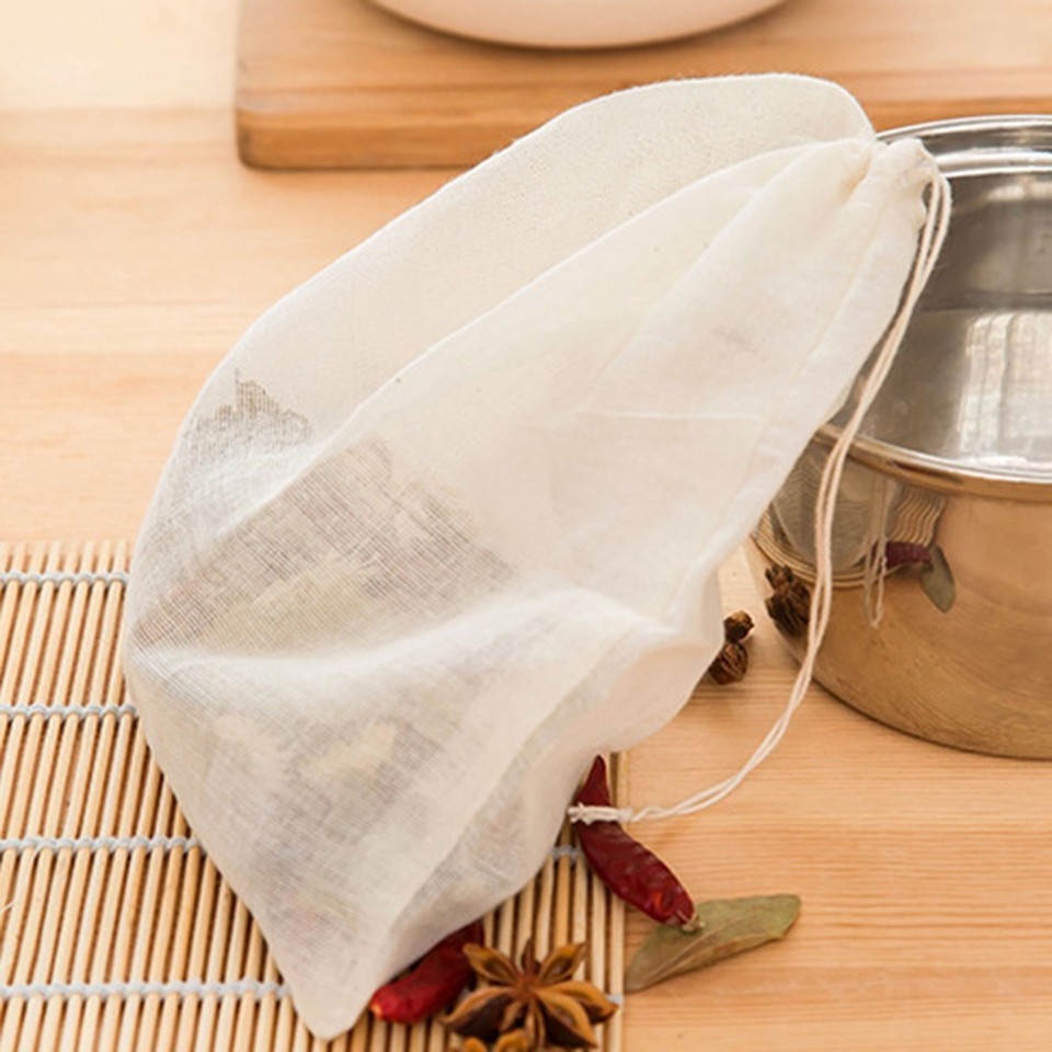 Filter Bag Drawstring Filter Good Permeability Kitchen Reusable 23x21cm ...