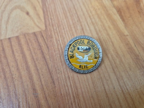 Vintage Originale Blackpool Borough Rugby League Rlfc Crest Smalto ...