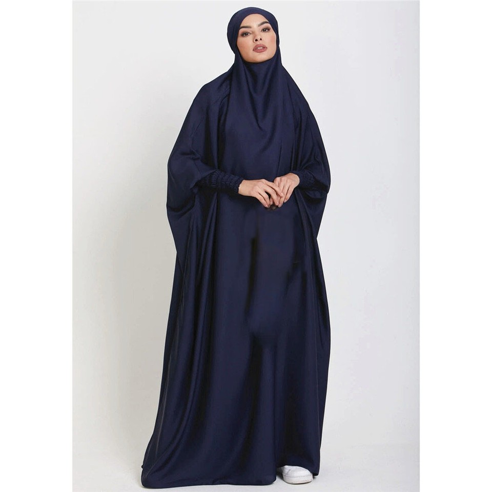 One Size Overhead Burqa Kaftan Robe Muslim Women Long Dress Islamic ...