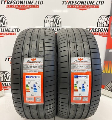 2 X 245 40 18 POWERTRAC ECOSPORT 97W XL 245/40/ZR18 M+S TYRES C B ...