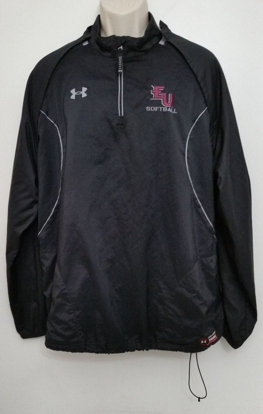 Under Armour Convertible Baseball Jacket Mens XL 1/2 Zip Eastern ...
