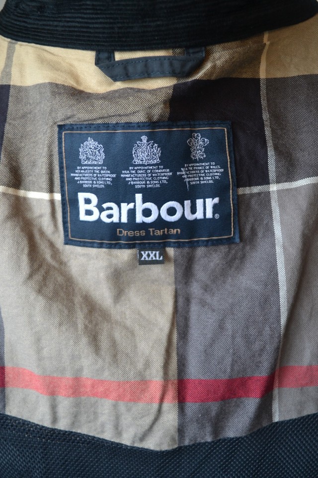 Vintage Barbour Royston navy lightweight bomber jacket size XXL casual ...