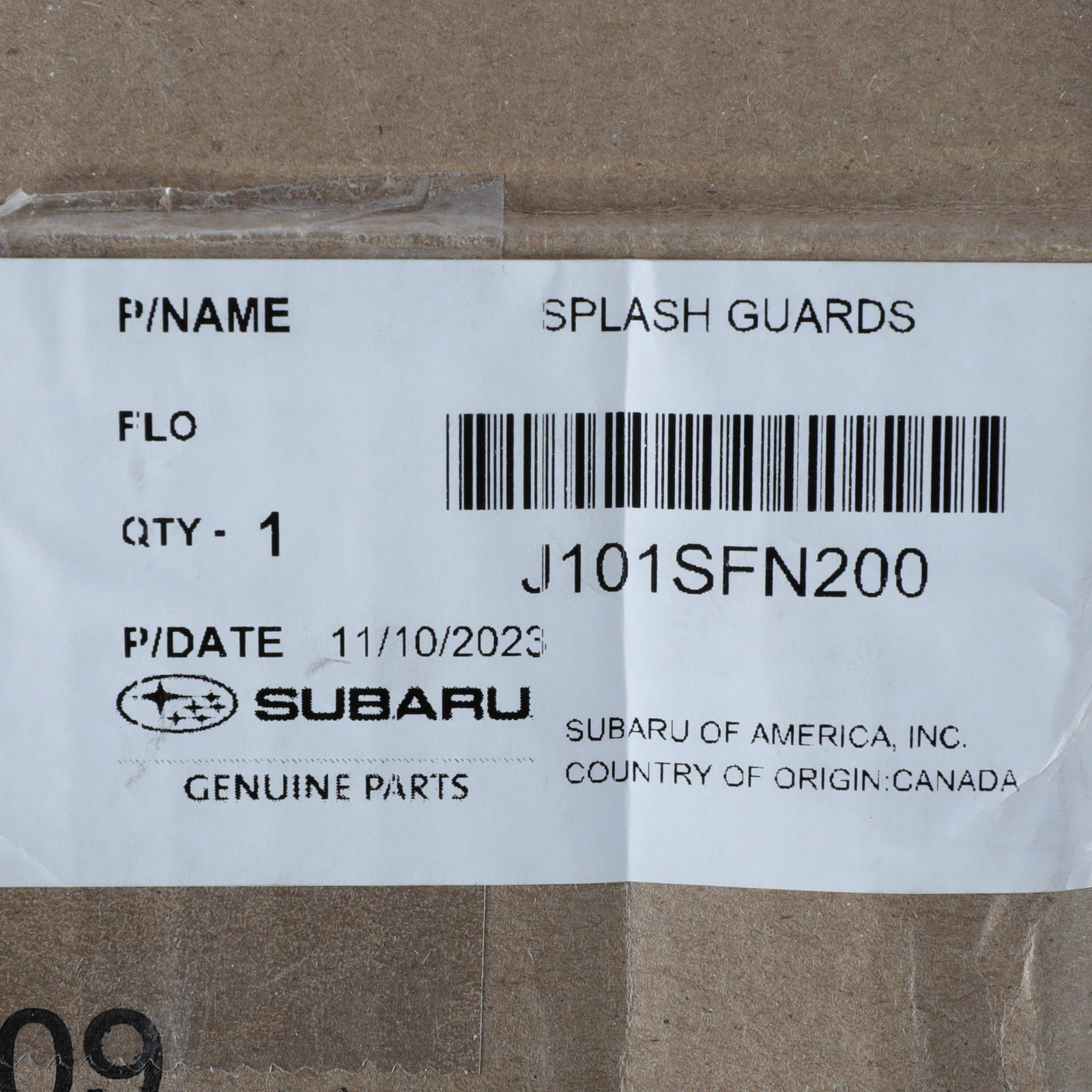 OEM NEW 2024 Subaru Impreza Front and Rear Splash Guard Mud Flaps ...