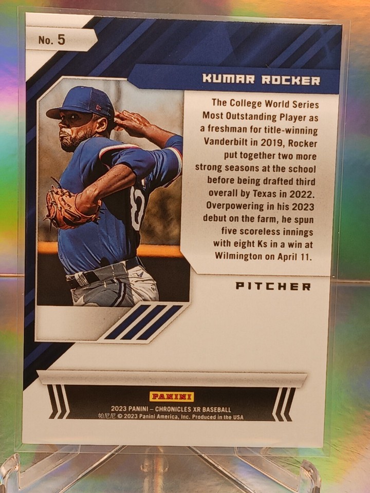 2023 Panini Chronicles #5 Kumar Rocker XR Texas Rangers | eBay